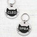 Cat Id Tag Round Circle Cat Tags Small Dog Tags Custom - Etsy