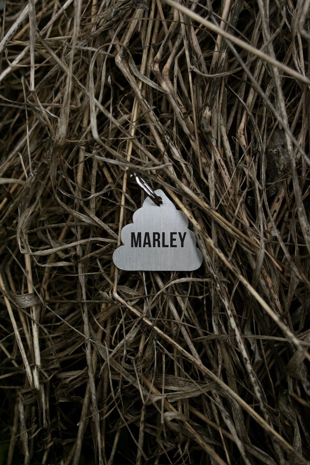 Poop Emoji Pet ID Tag: Personalized Stainless Steel Dog Tag - Etsy