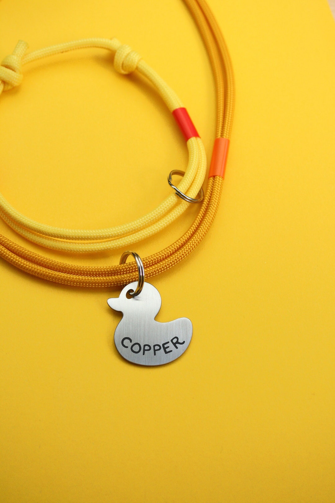 Rubber Duck Dog Tag: Deep Engraved Stainless Steel Pet ID - Etsy