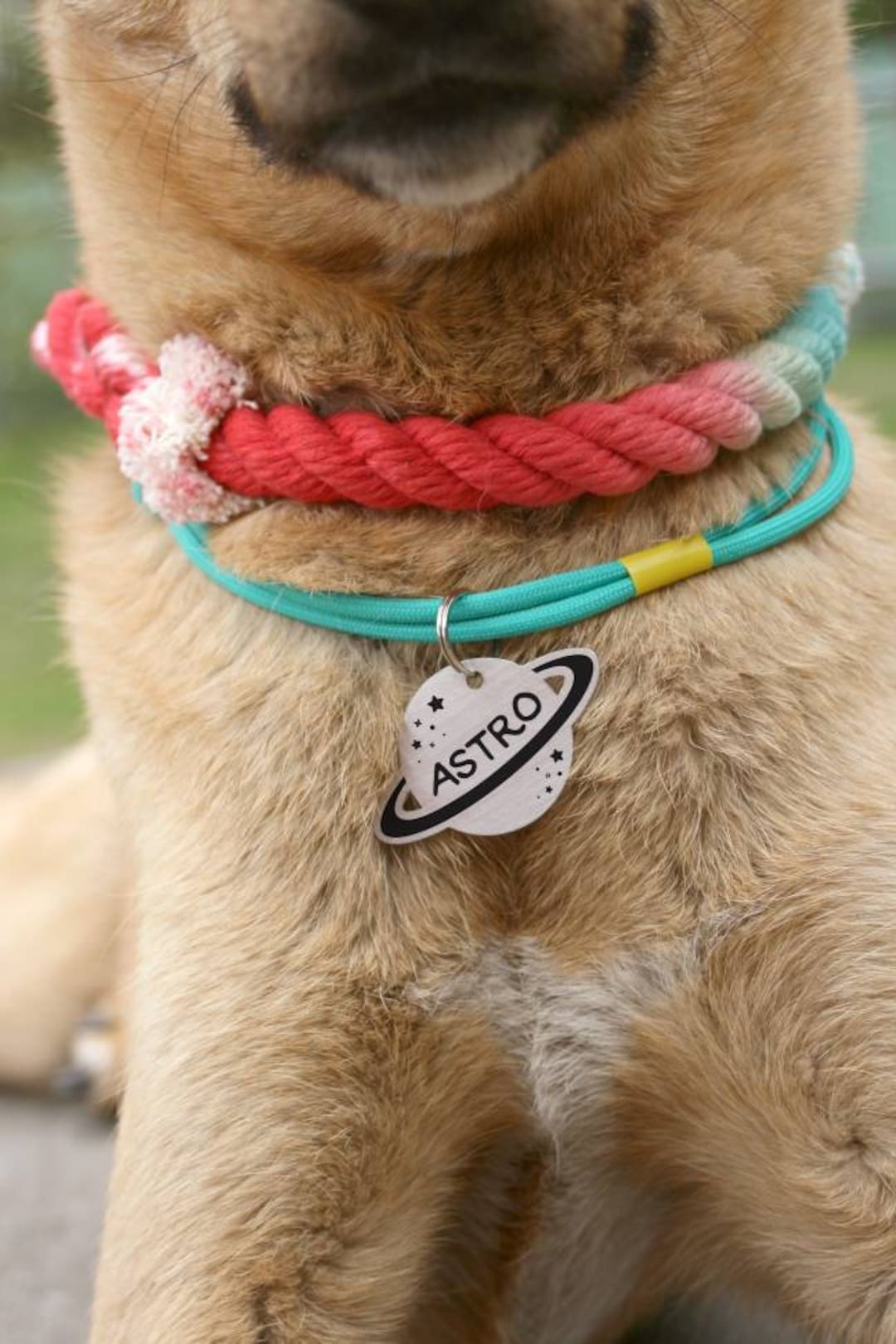 Planet Saturn Dog Tag, Space Id Tad, Rocket Pet Id Tag, Astro, Apollo ...