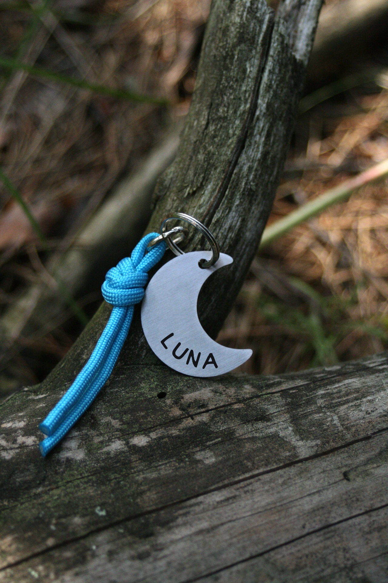 Luna Moon Lalune Dog Tag, Space Id Tag, Deep Engraving - Etsy