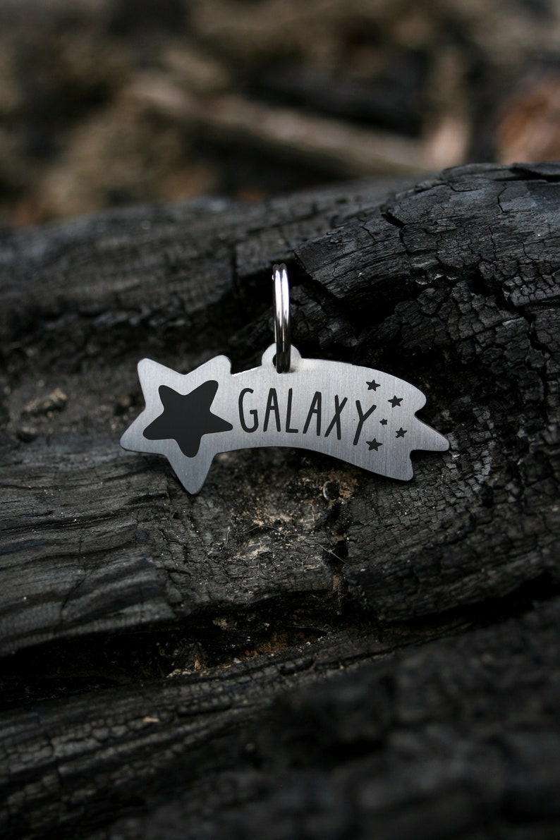 Comet Dog Tag, Shooting Star Id Tag, Star Id Tag - Etsy