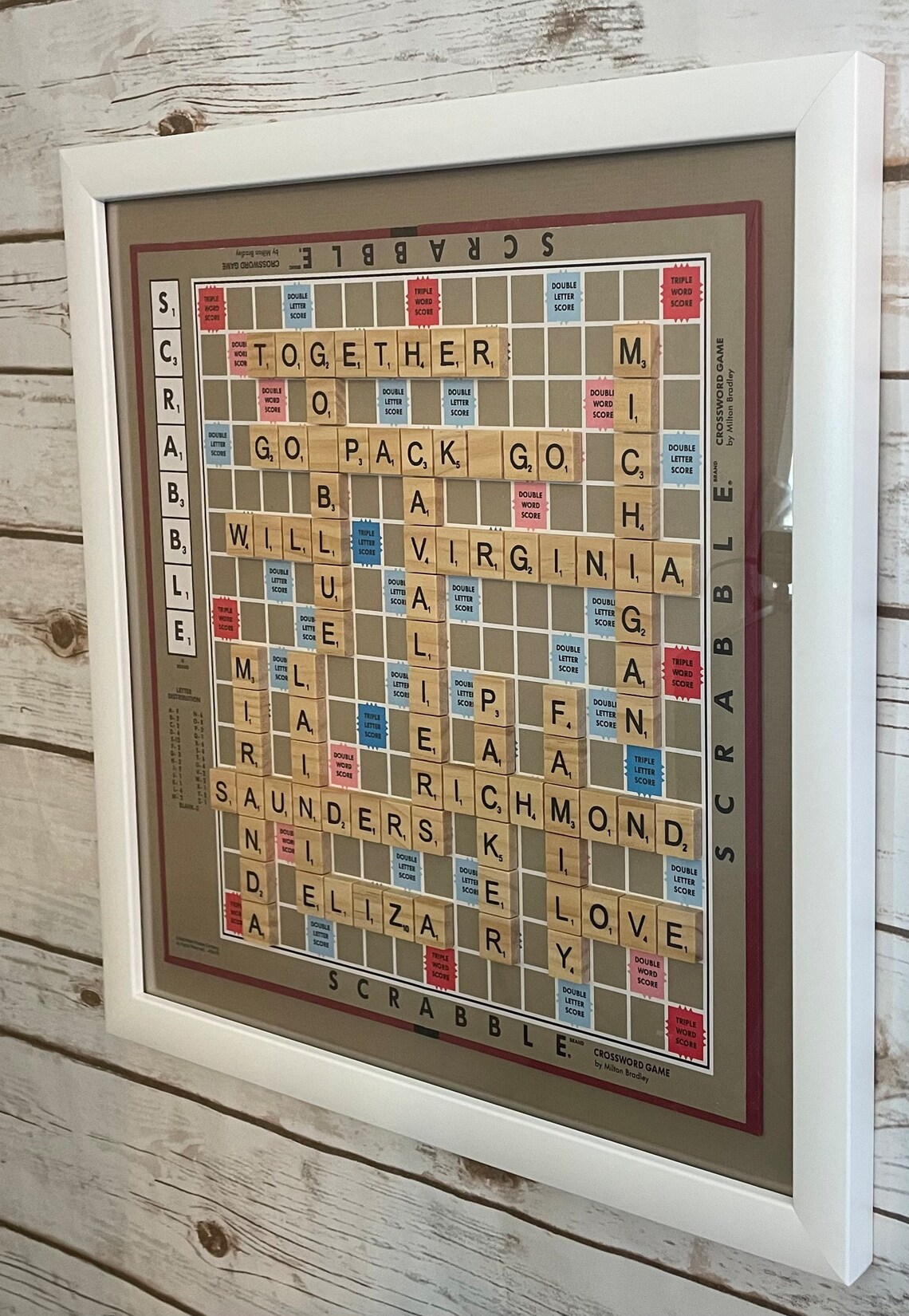 Custom Framed Scrabble Boards Personalized Gift Vintage - Etsy