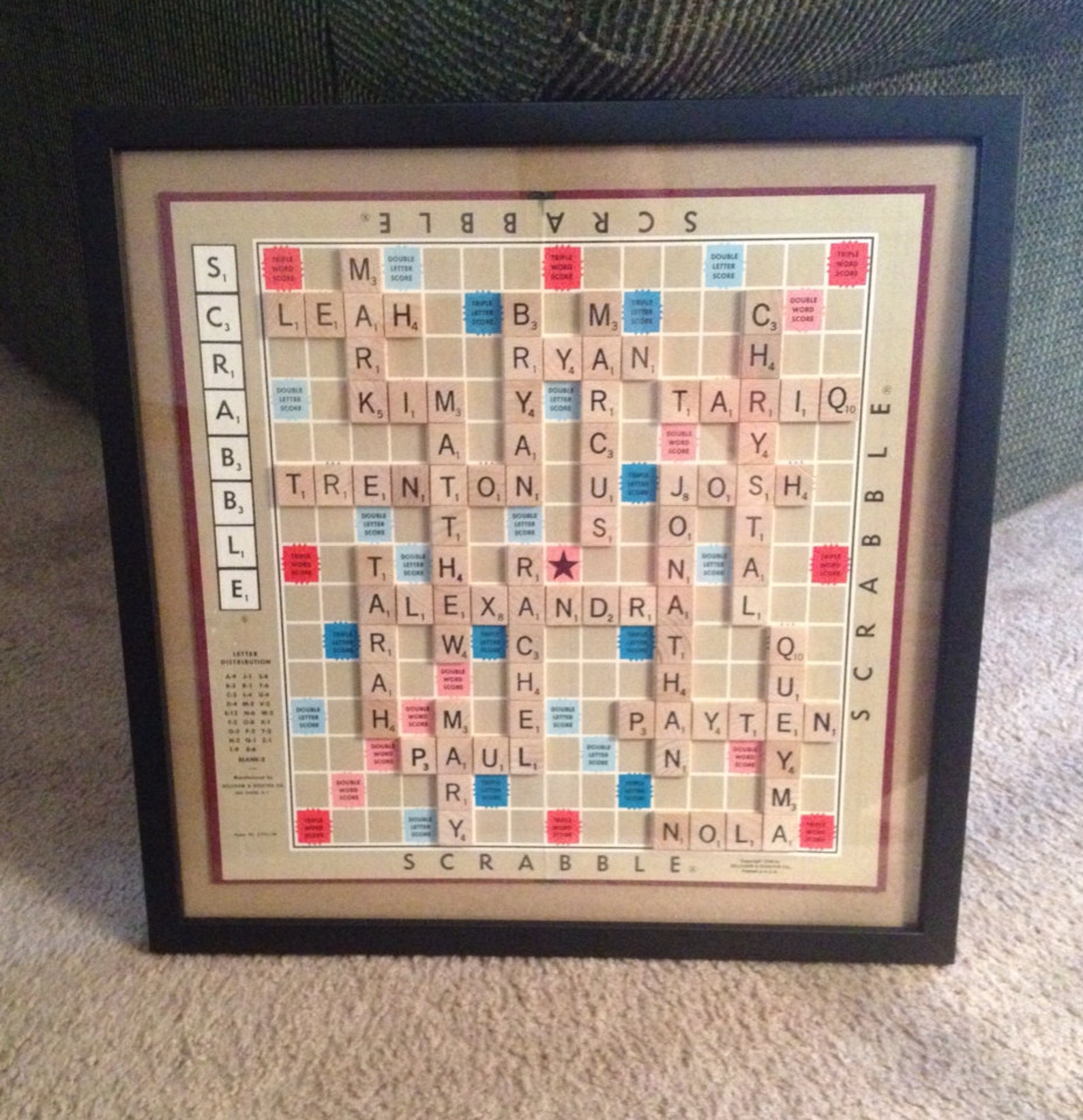 Custom Framed Scrabble Boards Personalized Gift Vintage - Etsy