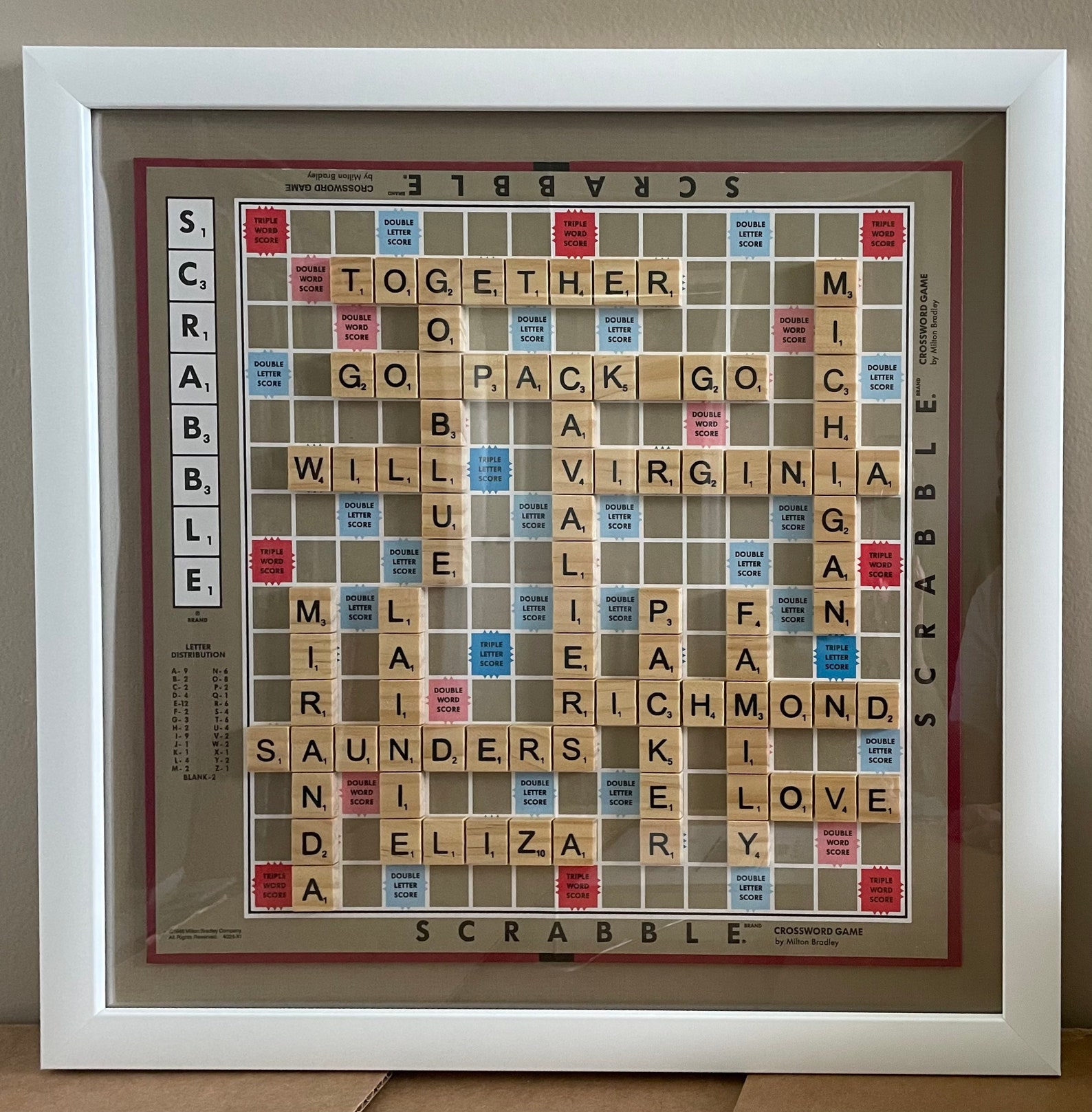 Custom Framed Scrabble Boards Personalized Gift Vintage - Etsy