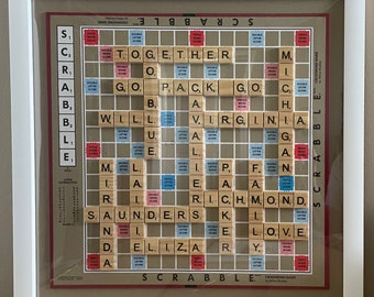 Multi Color Scrabble Tiles Oversized Scrabble Tiles Blocks - Etsy