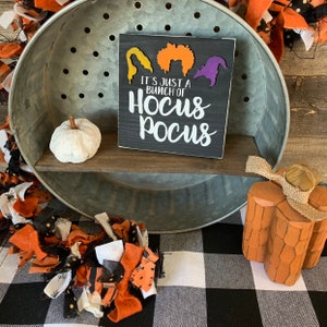 It's Just a Bunch of Hocus Pocus Sisters 3D Wood Signs | Halloween Sign ...
