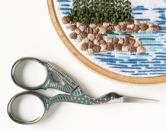 Mermaid Embroidery Scissors Mermaid Tail Small Scissors, Modern ...