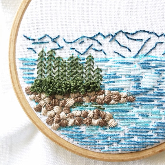 Lake Related Embroidery Designs