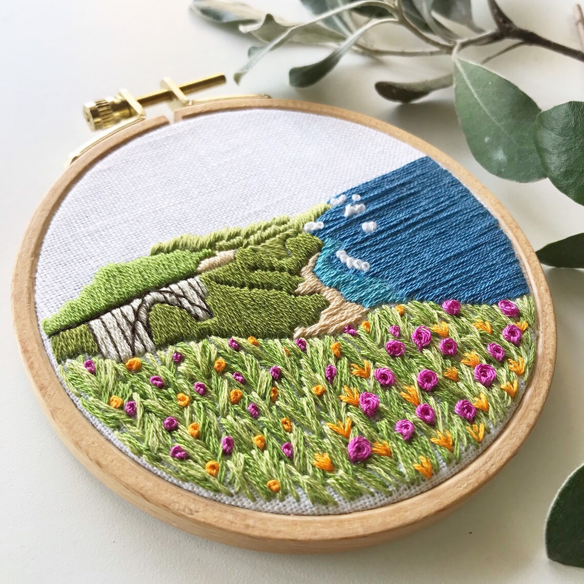 Big Sur California Hand Embroidery Pattern PDF - Etsy UK