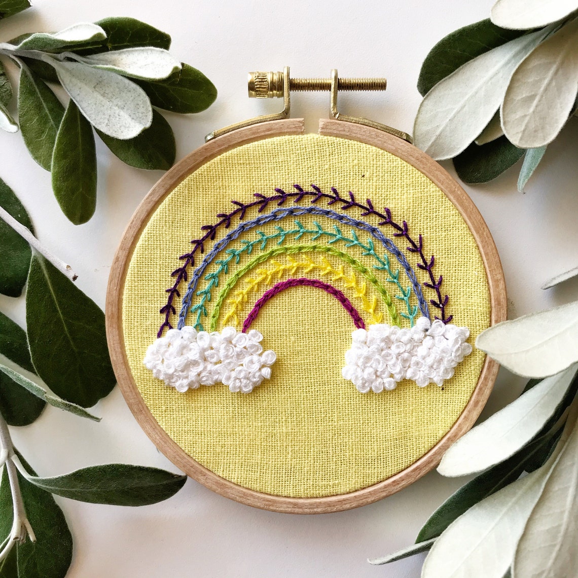 Rainbow Embroidery Pattern PDF Beginner Hand Embroidery DIY | Etsy