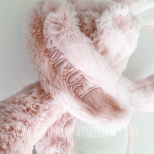 Personalised Easter Bunny Soft Toy - Embroidered Eastergift - Etsy UK