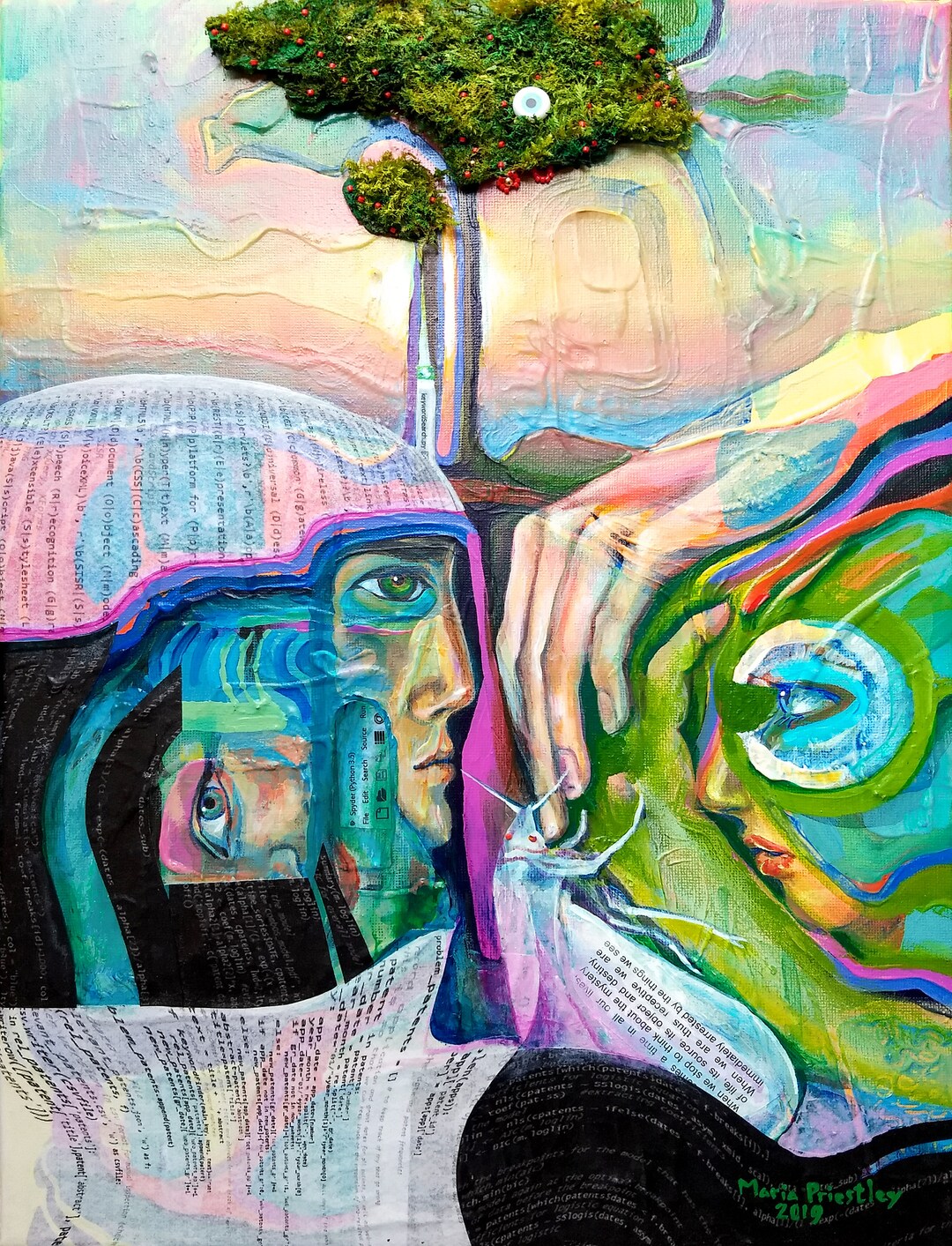 Artist in Science (2019) Original Acrylic Painting / Unusual Wall Art ...