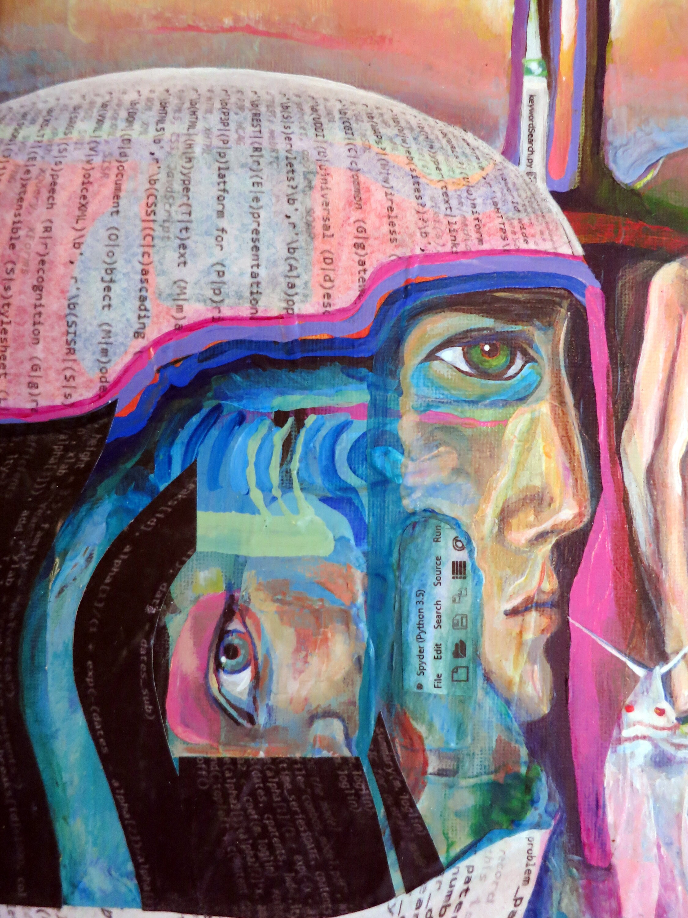 Artist in Science (2019) Original Acrylic Painting / Unusual Wall Art ...