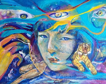 Artist in Science 2019 Original Acrylic Painting / Unusual - Etsy