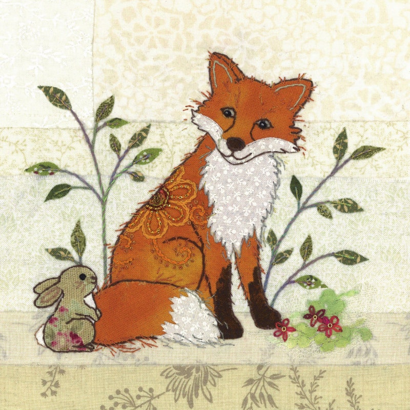 Fox Print Fabric - Etsy