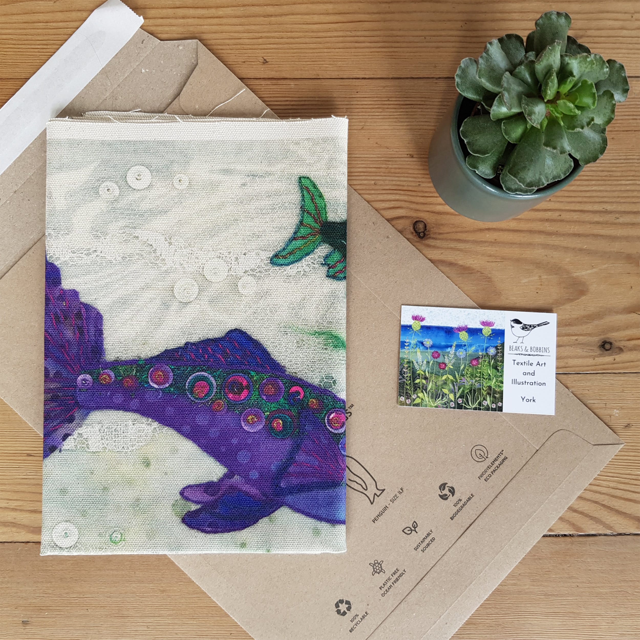 Fish Fabric Print - Printed Cushion Panel - Organic Cotton Panama - Etsy
