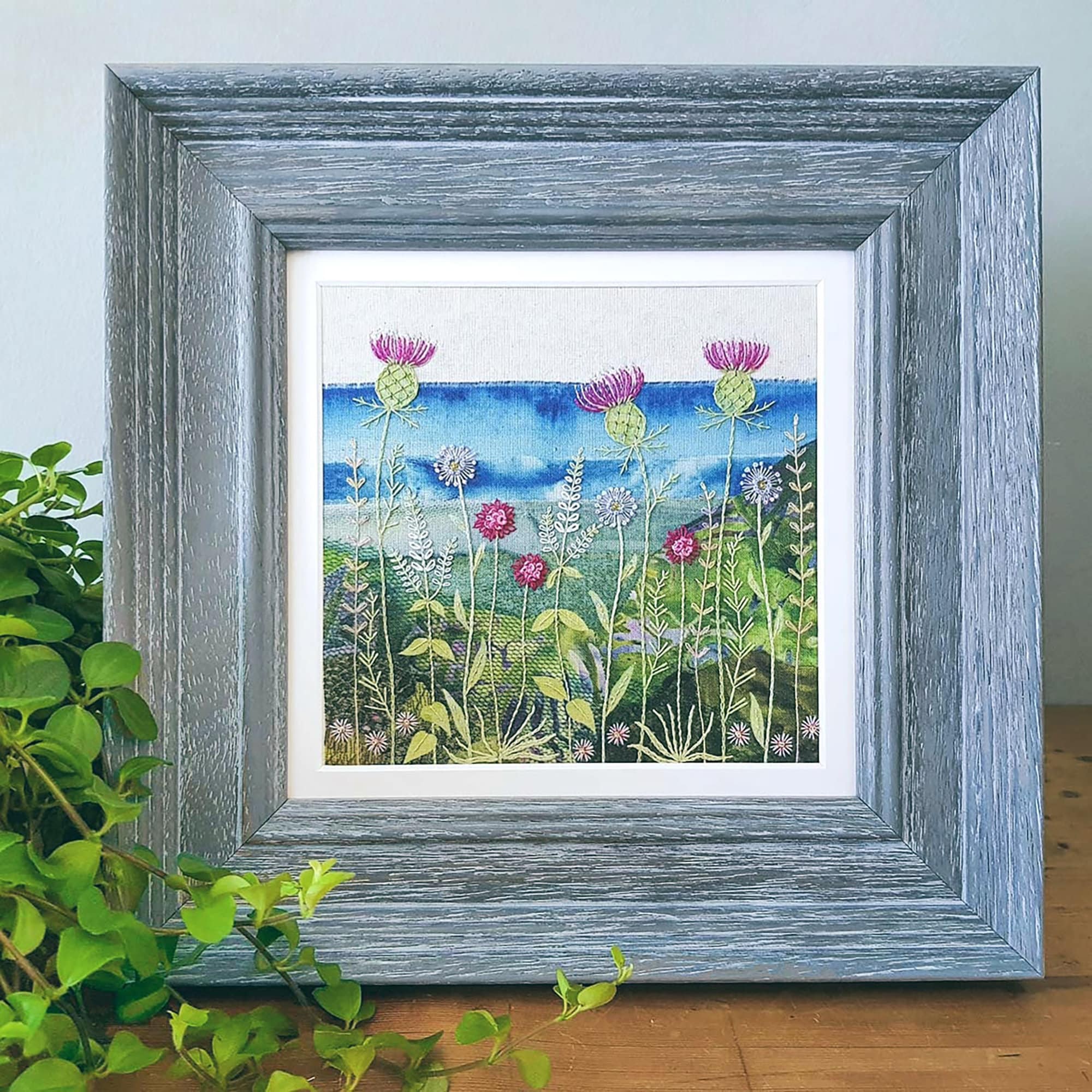 Floral Embroidery Kit - 'cornish Coast' - Modern Hand Embroidery - Etsy UK