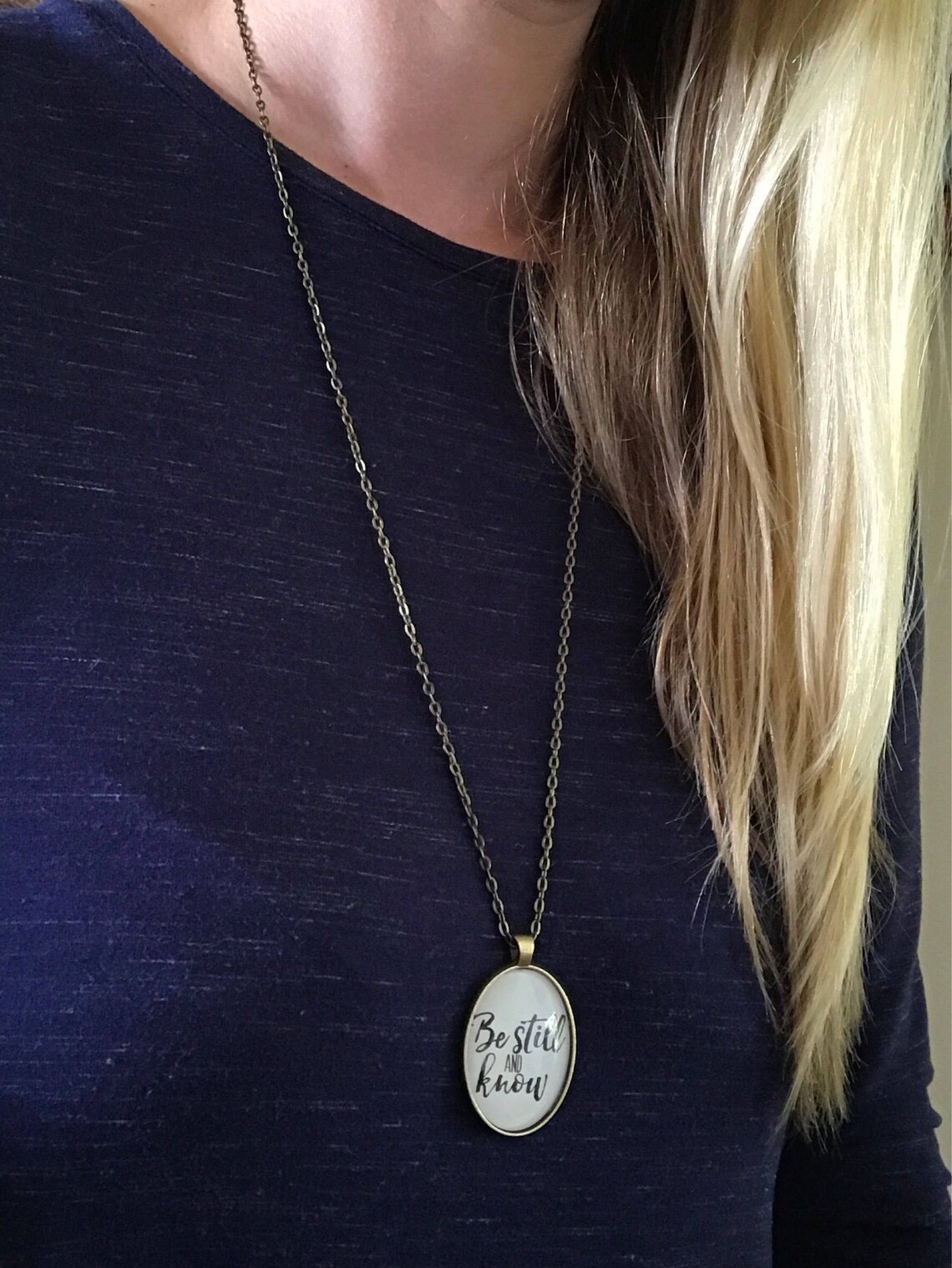 God's Timing Necklace Hymn Pendant Bible Verse - Etsy