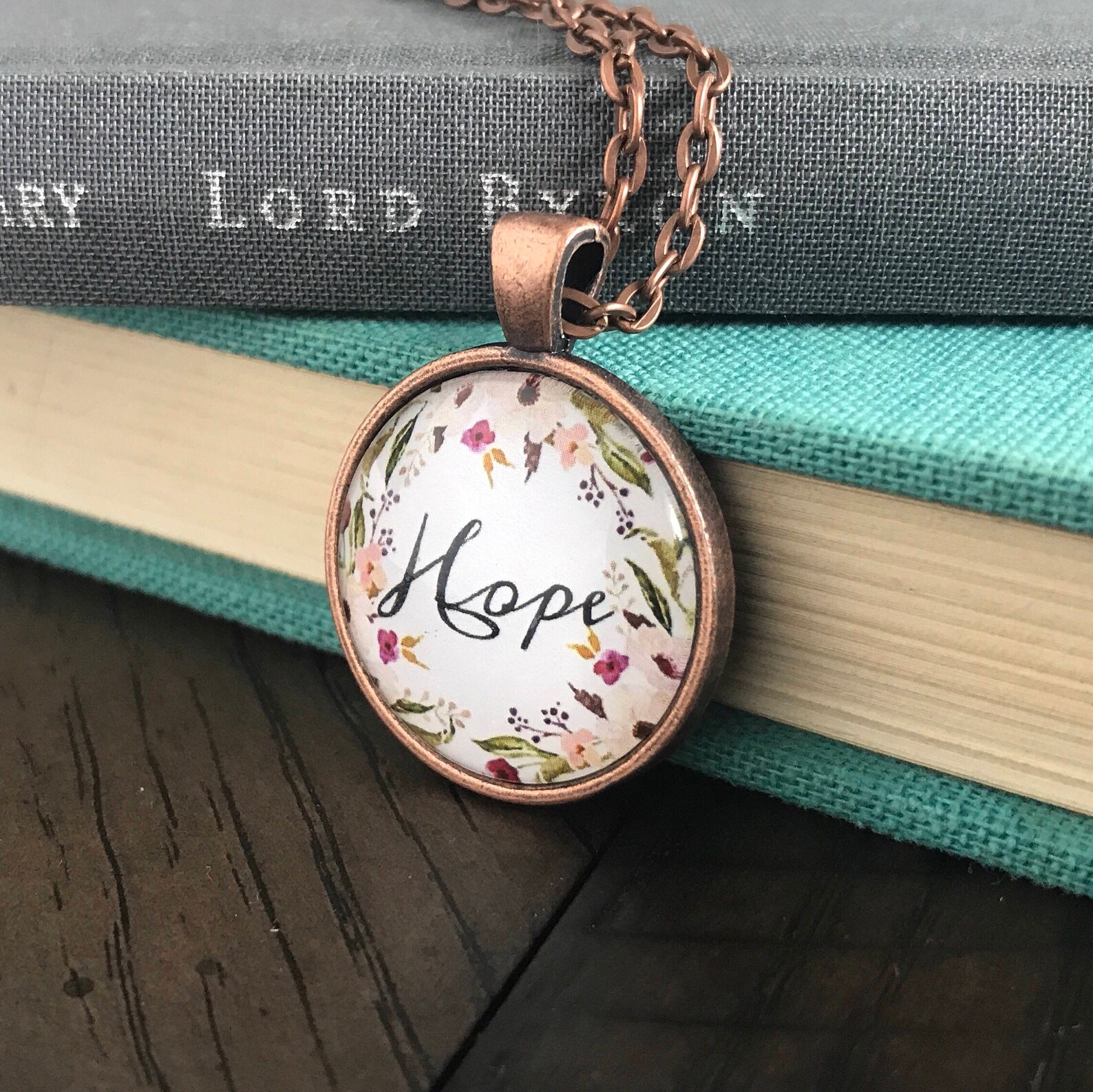 Hope Necklace Christian Necklace Pendant Necklace Bible | Etsy