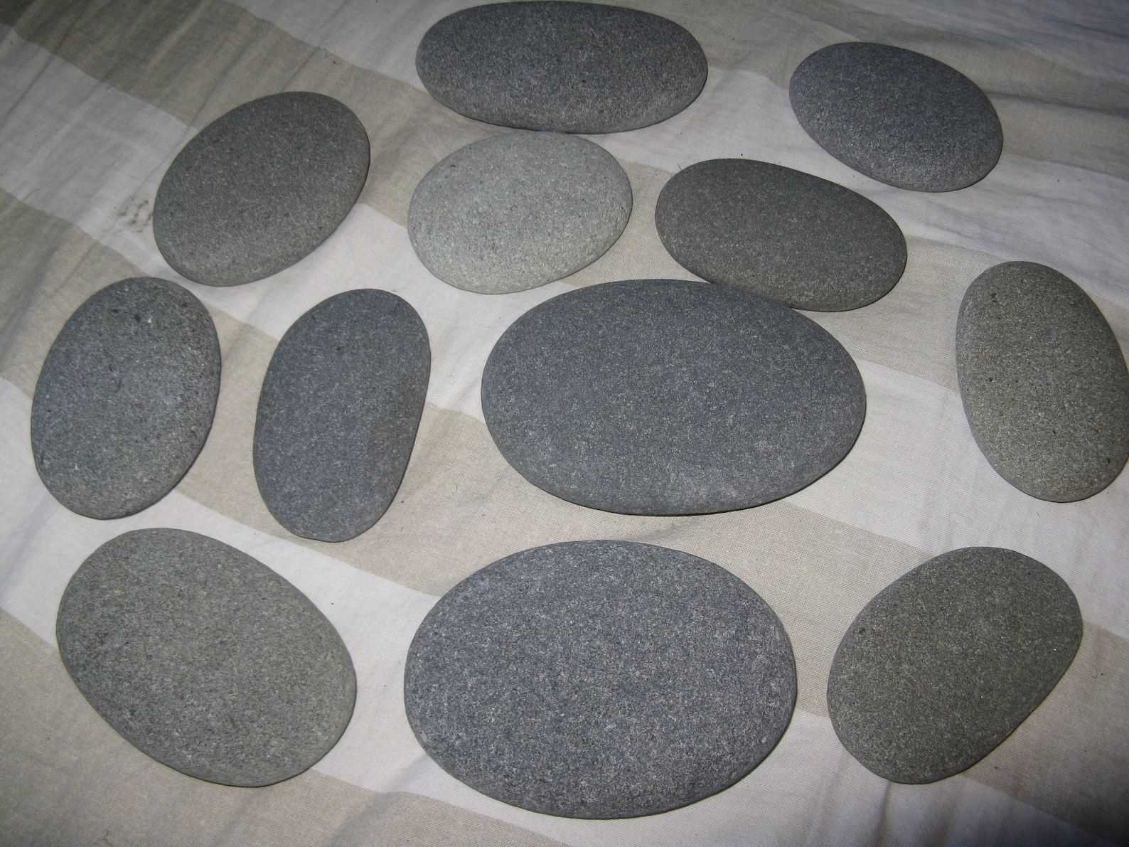 10 Stones 4"-5" Extra Large Oval Stones,large, Smooth, Flat, Painting ...