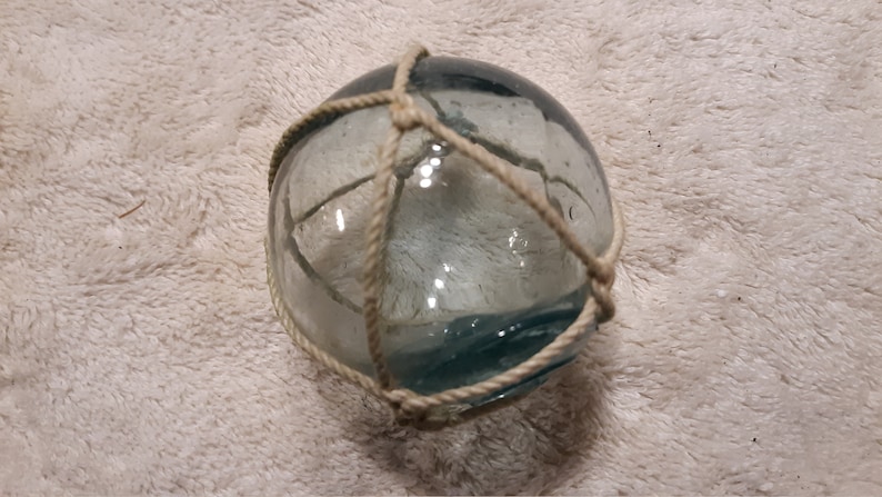 2.25wp351 Blue Green Glass Fishing Float Collectable | Etsy