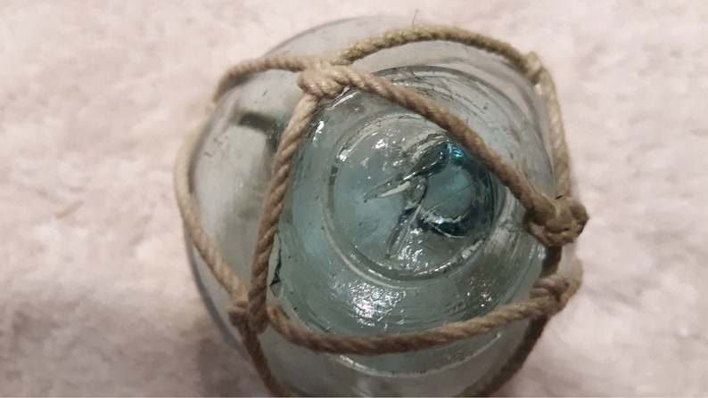 2.25wp351 Blue Green Glass Fishing Float Collectable | Etsy