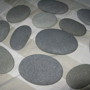 10 Stones 4"-5" Extra Large Oval Stones,large, Smooth, Flat, Painting ...