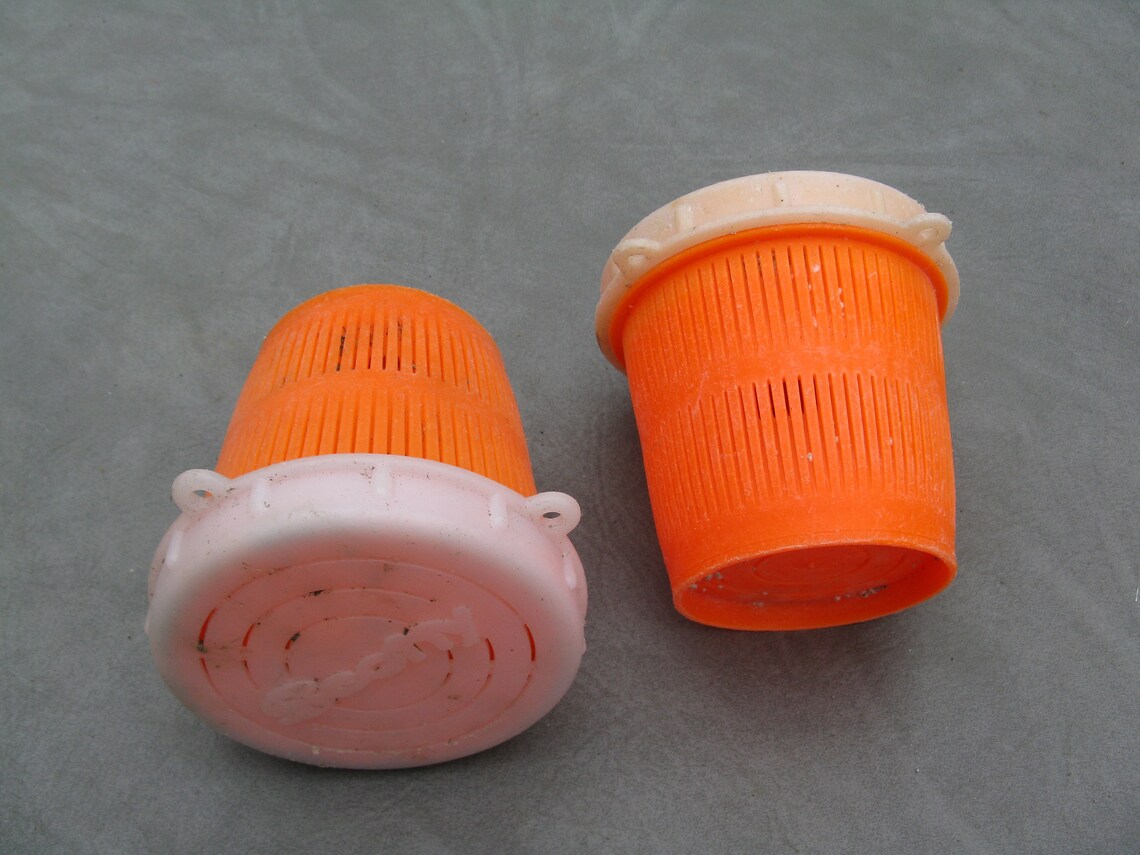 2 Crab Fishing Bait Containers Collectable Antique Nautical - Etsy