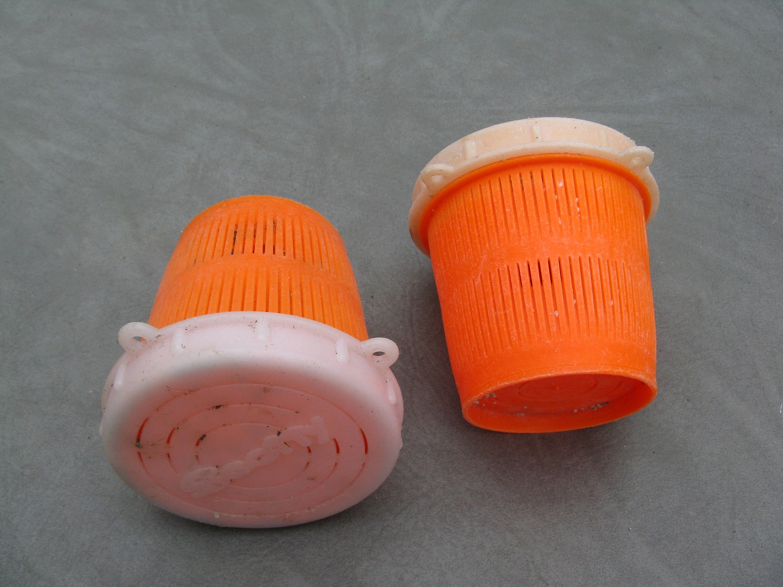 2 Crab Fishing Bait Containers Collectable Antique Nautical - Etsy