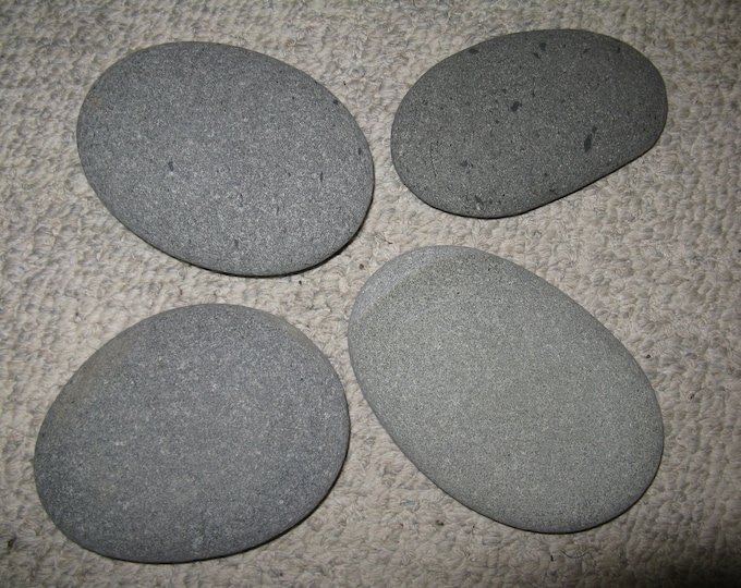 5 Stones 5.5"-6" Extra Large Oval Stones, Smooth, Flat, Painting Stones ...