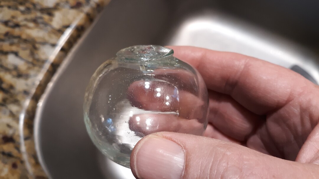 2.5” Clear Glass Fishing Float, Collectable, Antique, Beach Decor ...