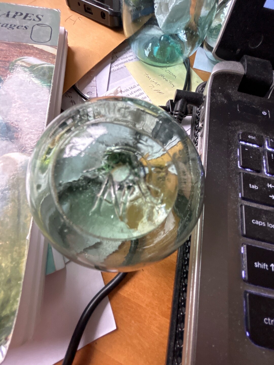 3.25"wp#160 Blue Green Glass Fishing Float Marked,, Collectable ...