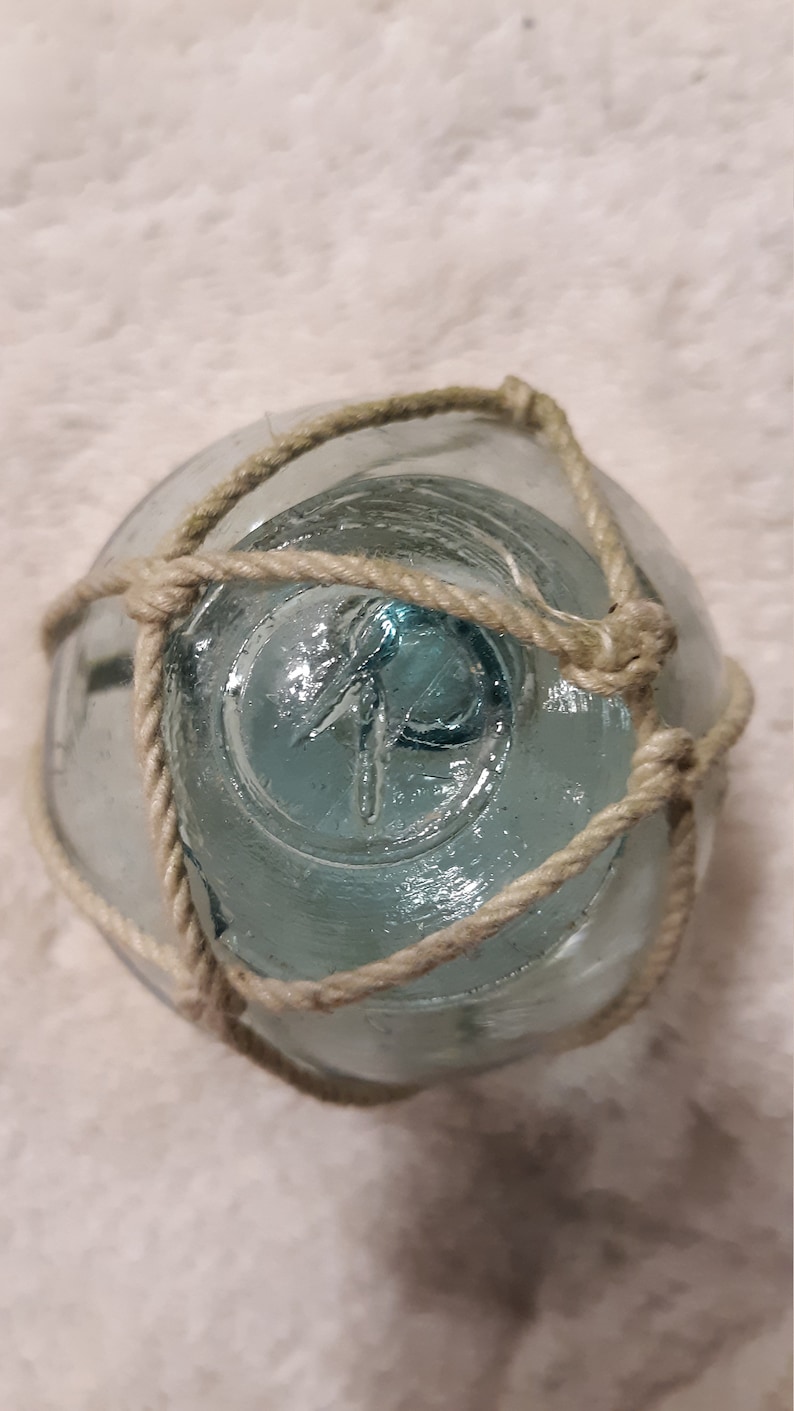 2.25wp351 Blue Green Glass Fishing Float Collectable | Etsy