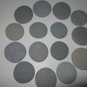 20 Round Stones 2.5"-3" Smooth, Flat, Round Rocks, Mandala Stones ...