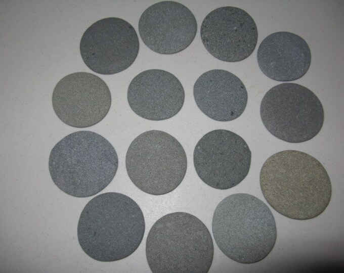 20 Round Stones 2.5"-3" Smooth, Flat, Round Rocks, Mandala Stones ...