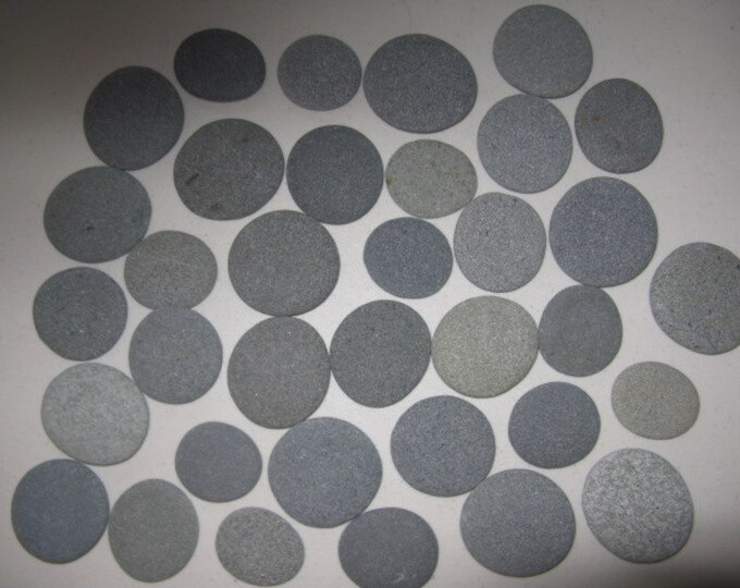 30 Smooth Round Stones 1.5" to 2" Smooth, Flat, Round,beach Rocks ...