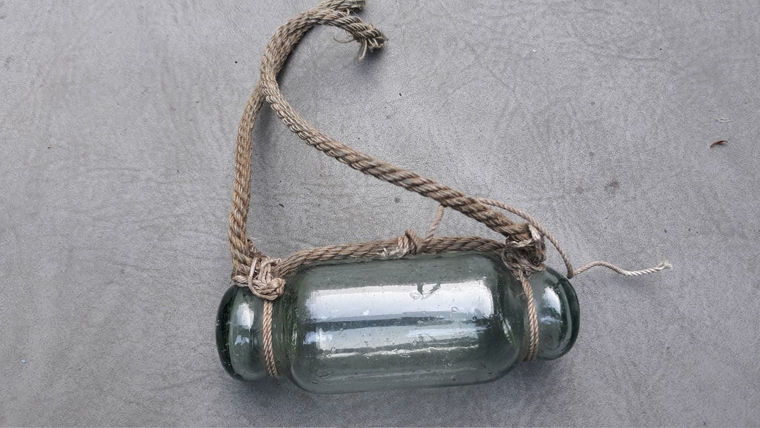 4.75"-5" Rolling Pin Glass Fishing Float, Collectable, Antique ...
