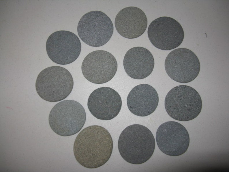 20 Round Stones 2.53 Smooth Flat Round Rocks | Etsy