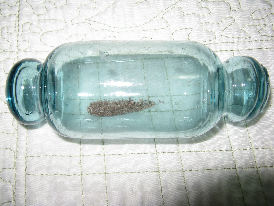 5" Rolling Pin Glass Fishing Float, Collectable, Antique, Nautical ...