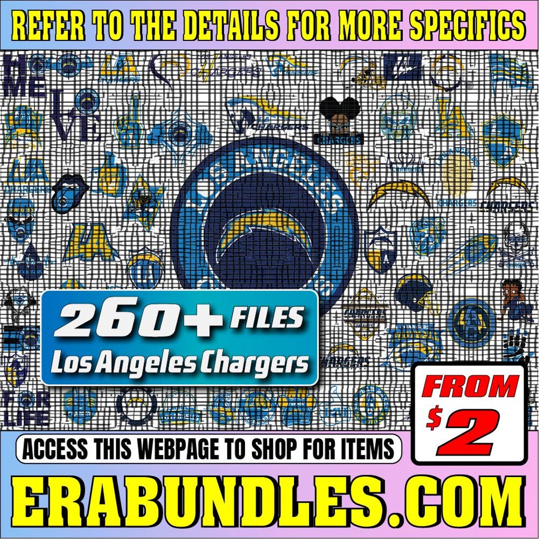 260 Files Los Angeles Chargers Svg Bundle, Los Angeles Chargers Svg ...