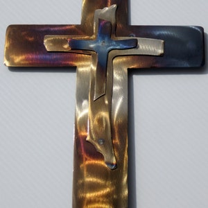 Three Tier Metal Cross - Etsy