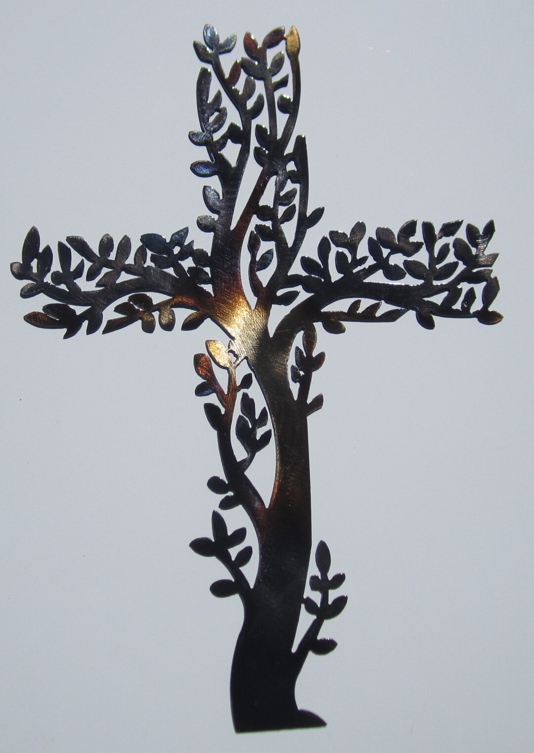 Christian Cross, Metal, Wall Decor, Tree of Life - Etsy
