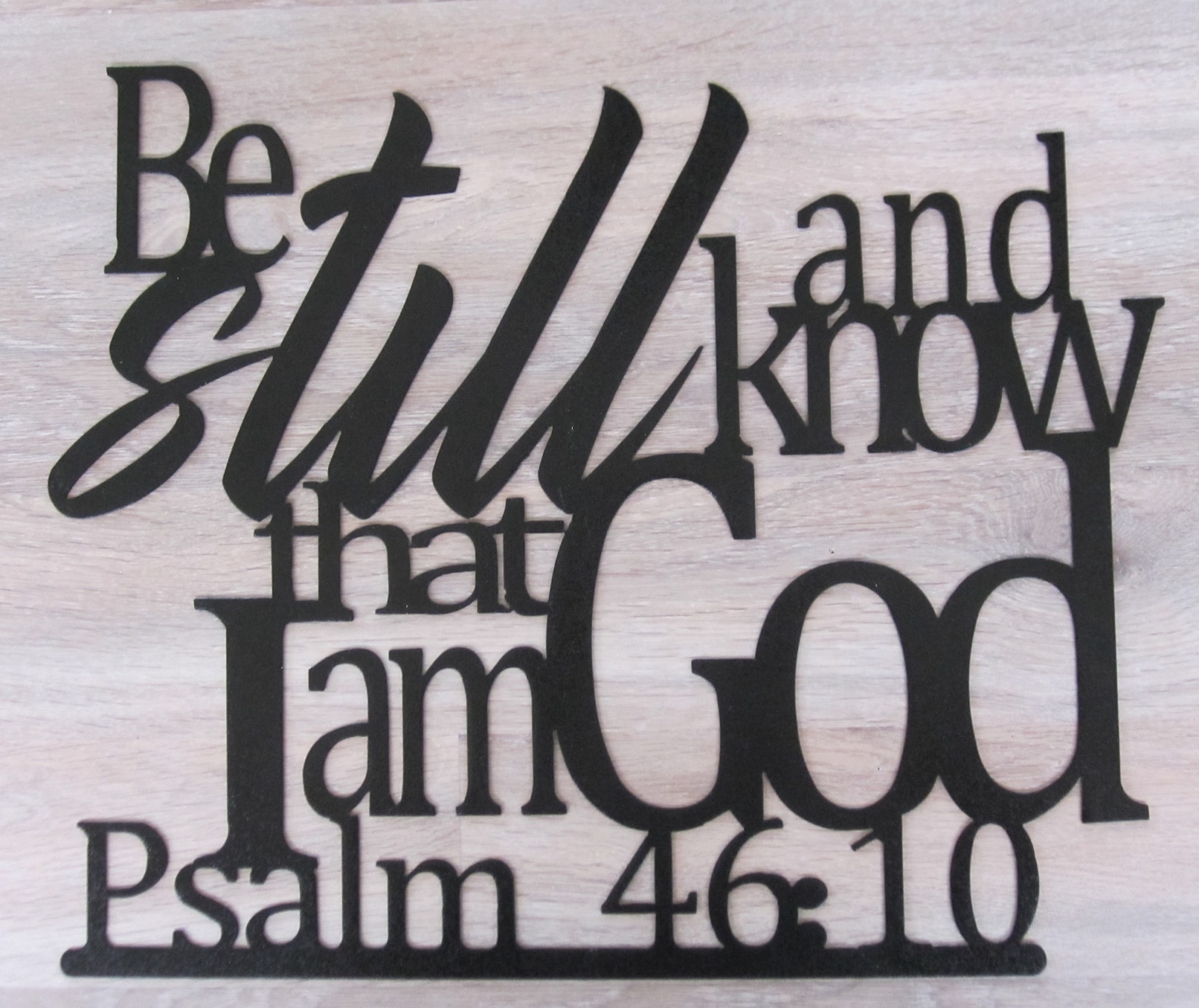 Metal Scripture Wall Art, Psalm 46:10, Bible Verse, Christian Home ...