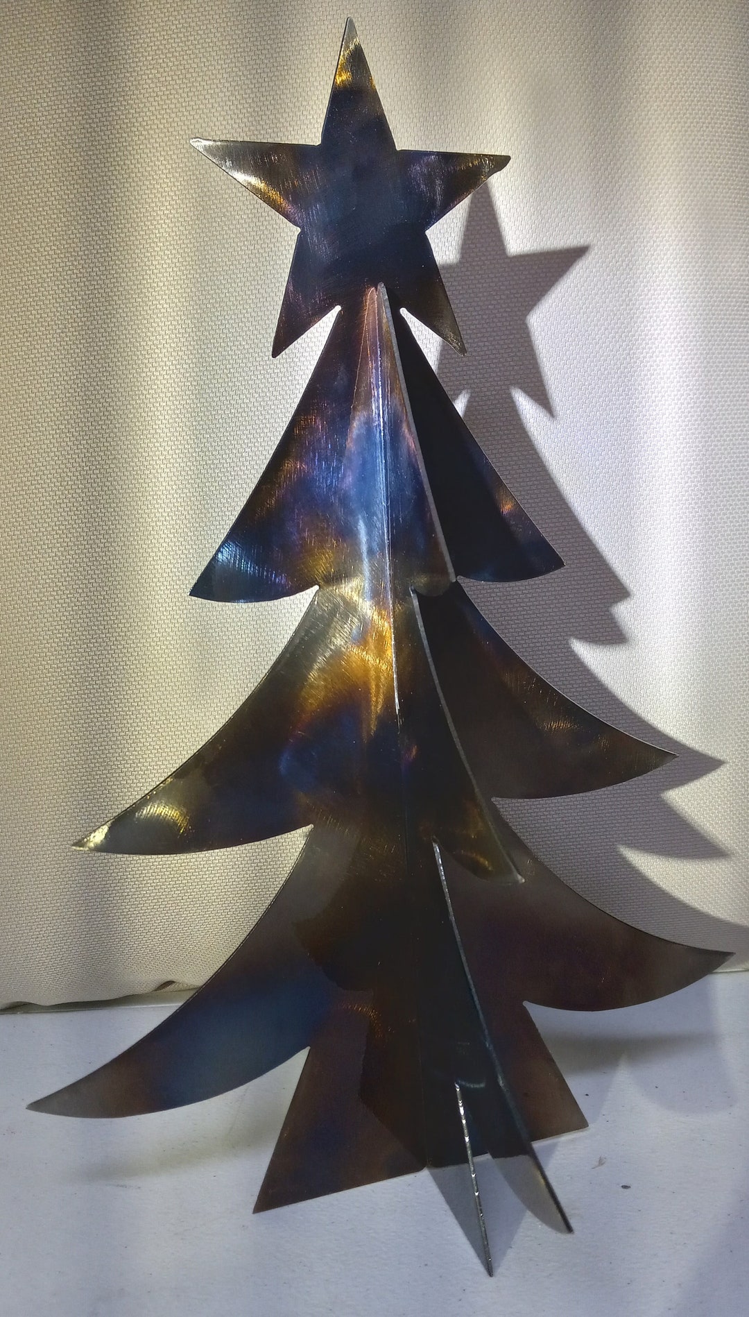 Christmas Tree Metal Rustic - Etsy