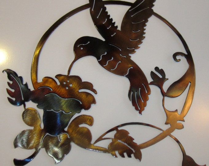 Hummingbird Metal Wall Art - Etsy