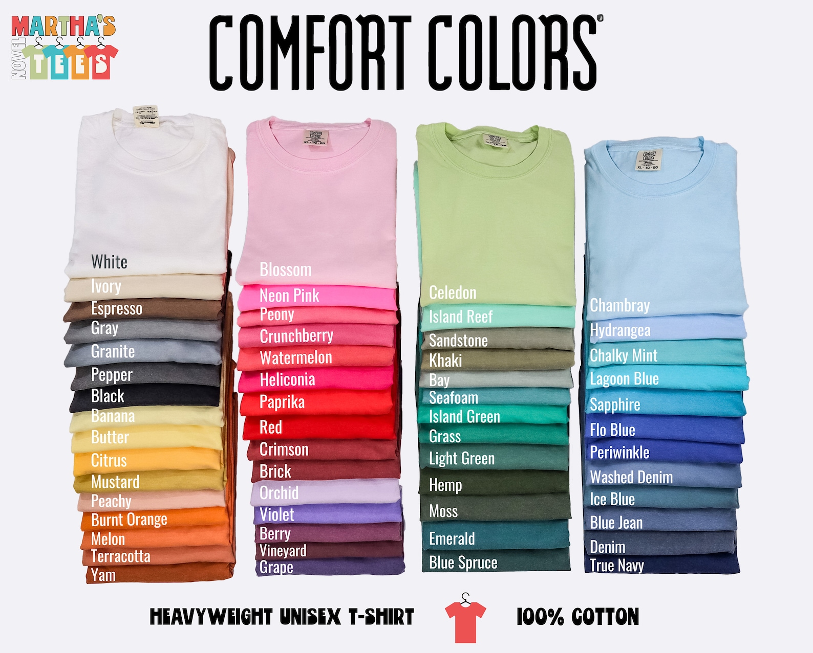 Comfort Colors Blank T-shirt, %100 Cotton T-shirts, Plain Oversize Tee ...
