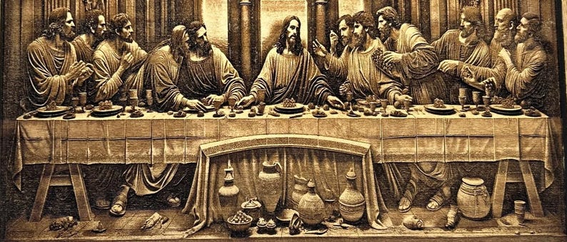 Laser Engraved LAST SUPPER PICTURE - Etsy