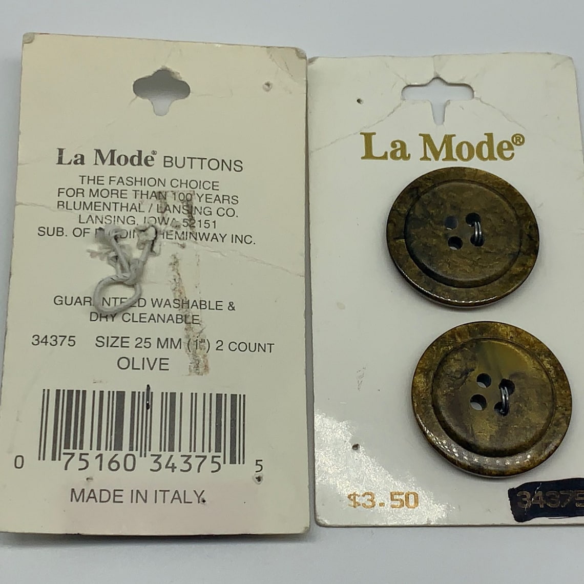 6 1 Size 40 25mm VINTAGE La Mode Buttons - Etsy