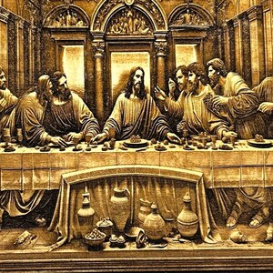 Laser Engraved LAST SUPPER PICTURE - Etsy
